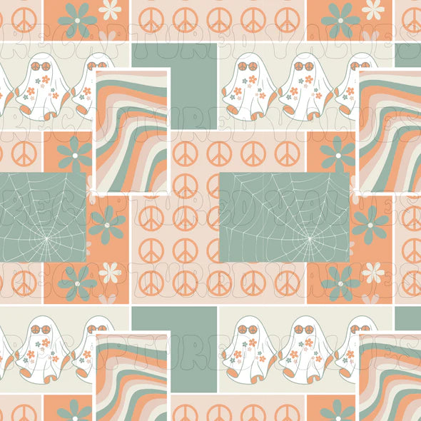 Groovy Retro Groovy Ghoul Patchwork — Little Rays Fabric