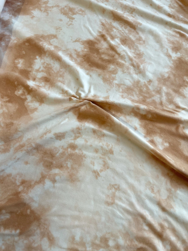 Tan Tie dye - Little Rays Fabric