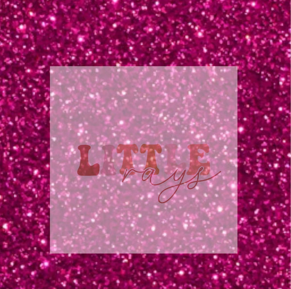 Hot Pink Glitter - Little Rays Fabric