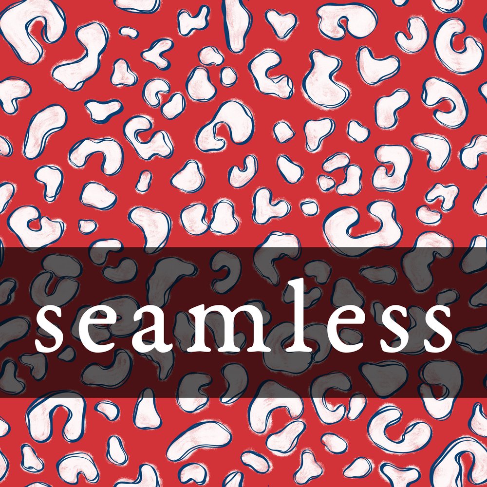 RWB Sketchy Cheetah (RED BACKGROUND) — Little Rays Fabric