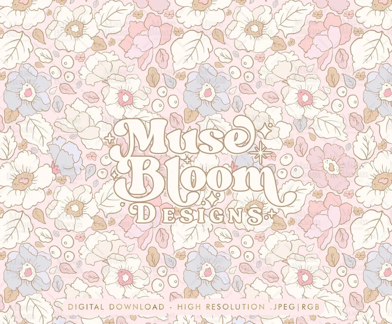 Vintage Pink Floral — Little Rays Fabric