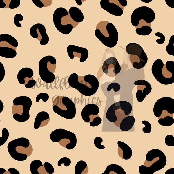 Neutral Cheetah Print - Little Rays Fabric