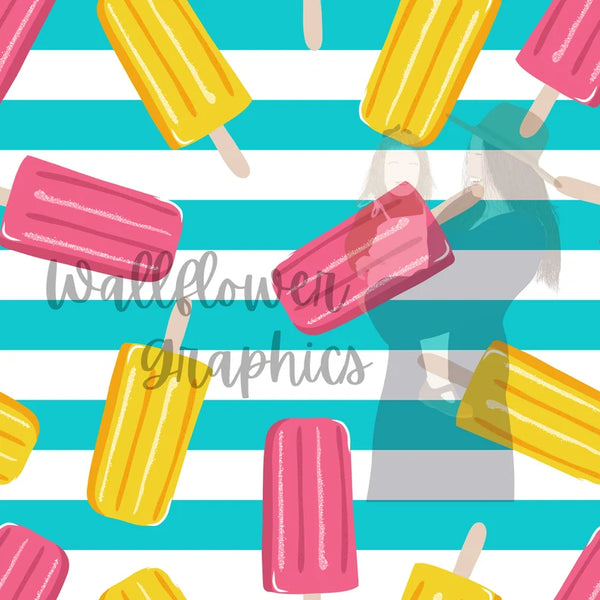 Popsicles and Stripes - Little Rays Fabric