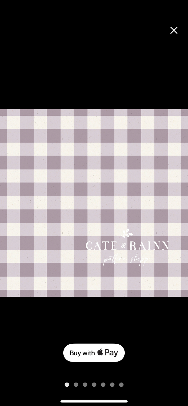 Textured Light Purple check gingham - Little Rays Fabric