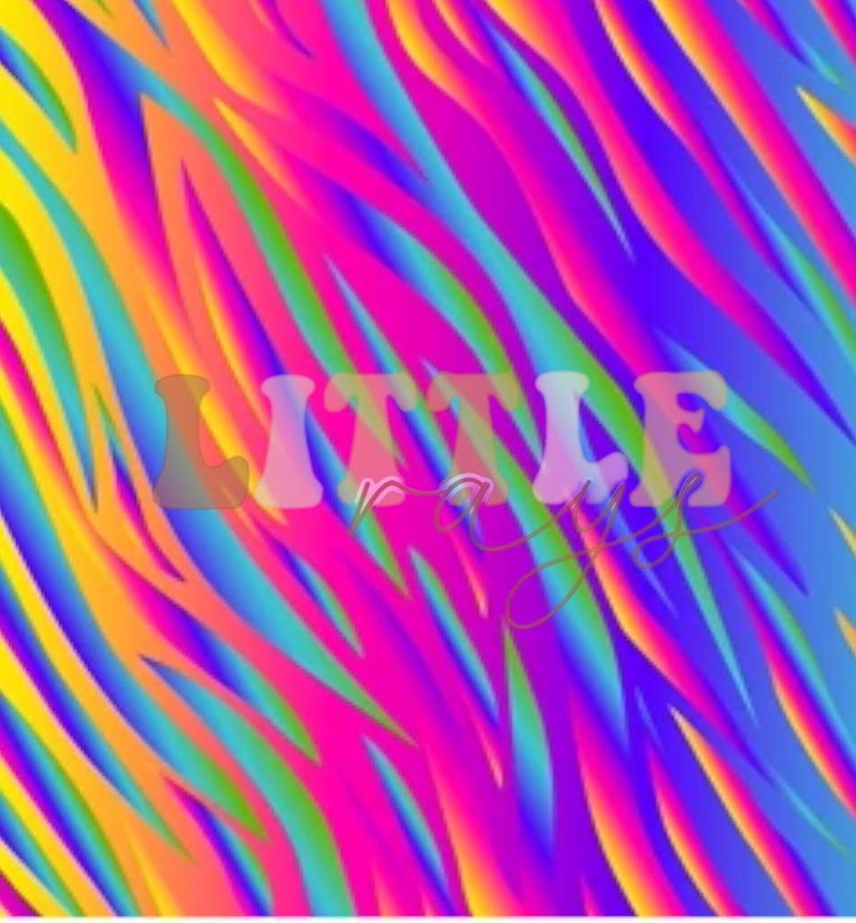 Neon Zebra — Little Rays Fabric