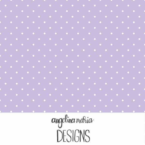 lavender polka dot - Little Rays Fabric